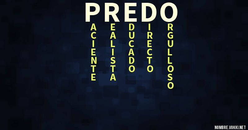 Qué significa predo