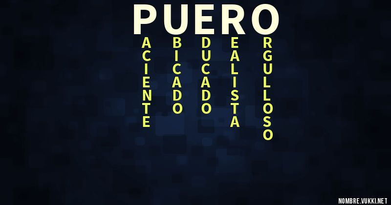 Qué significa puero