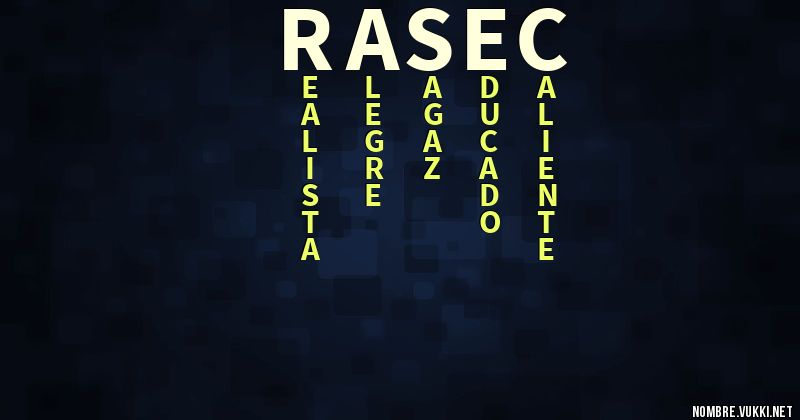 Qué significa rasec