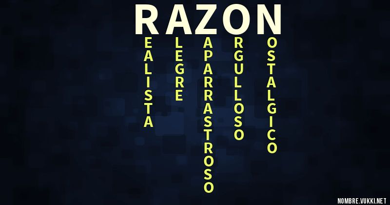 Qué significa razon