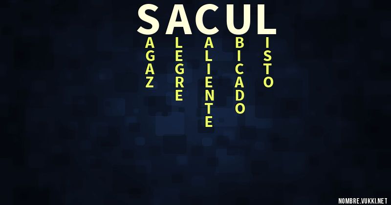 Qué significa sacul