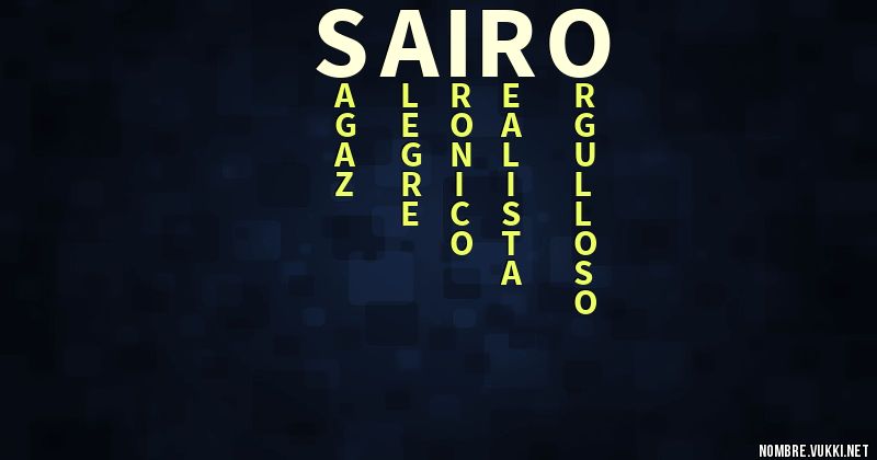 Qué significa sairo