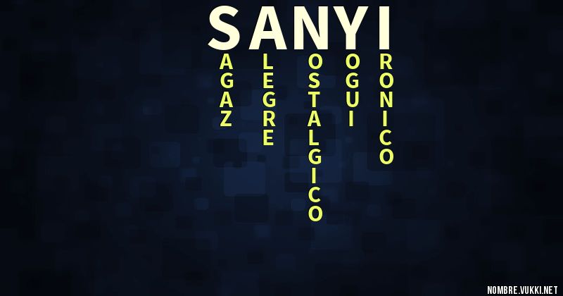 Qué significa sanyi