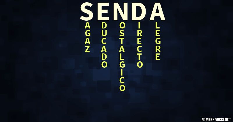 Qué significa senda