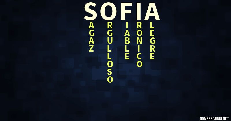 Qué significa sofÍa