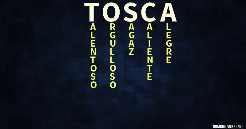 Qué significa tosca