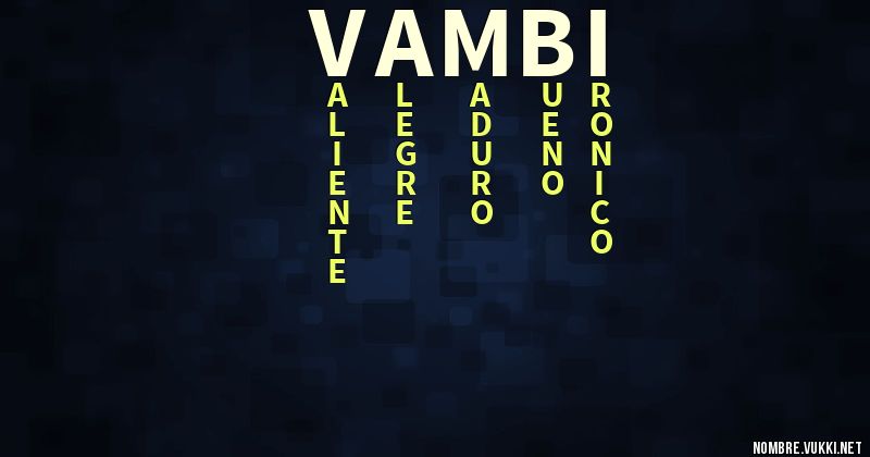 Qué significa vambi