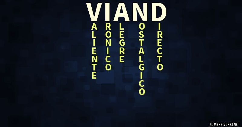 Qué significa viand