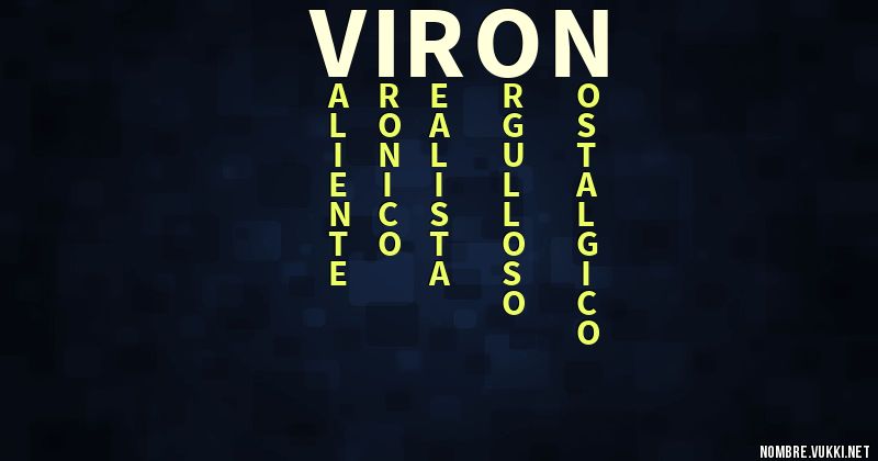 Qué significa viron