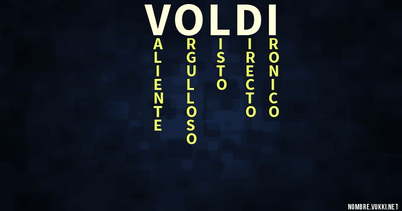 Qué significa voldi