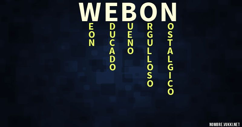 Qué significa webon