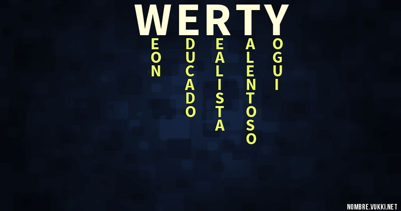 Qué significa werty