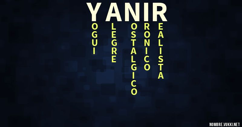 Qué significa yanir