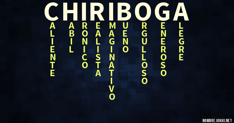 Qué significa chiriboga