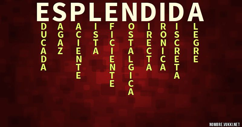 Qué significa esplendida