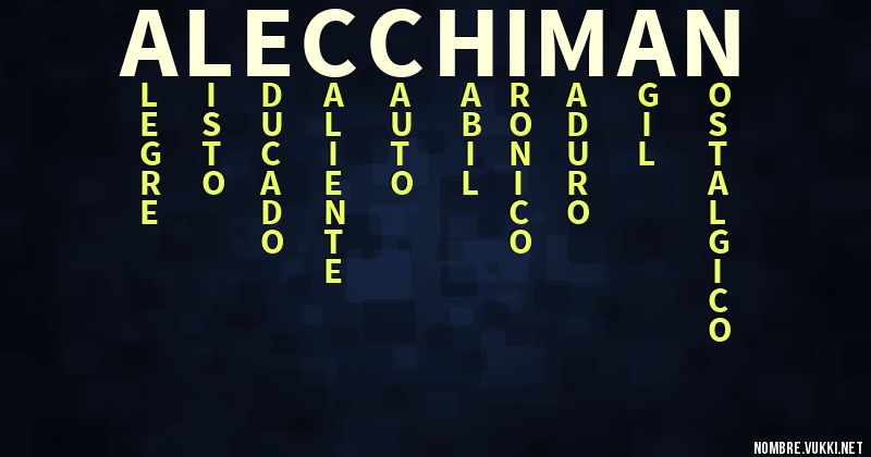 Qué significa alecchiman
