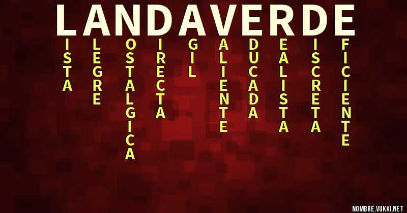 Qué significa landaverde