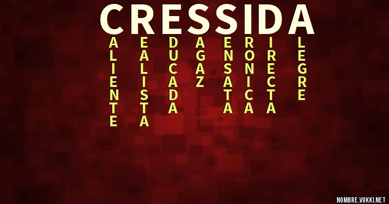 Qué significa cressida
