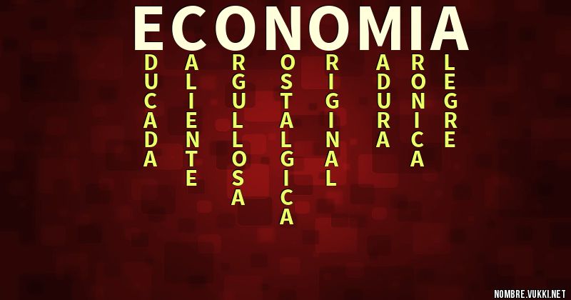 Qué significa economia