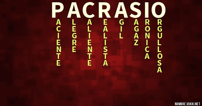 Qué significa pacrasio