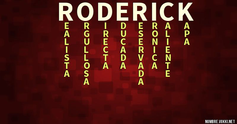 Qué significa roderick