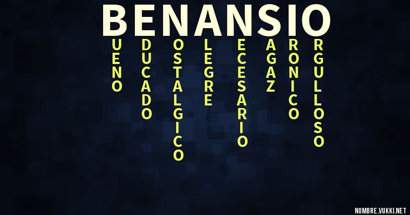 Qué significa benansio