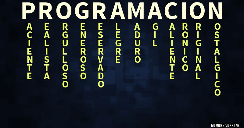 Qué significa programacion