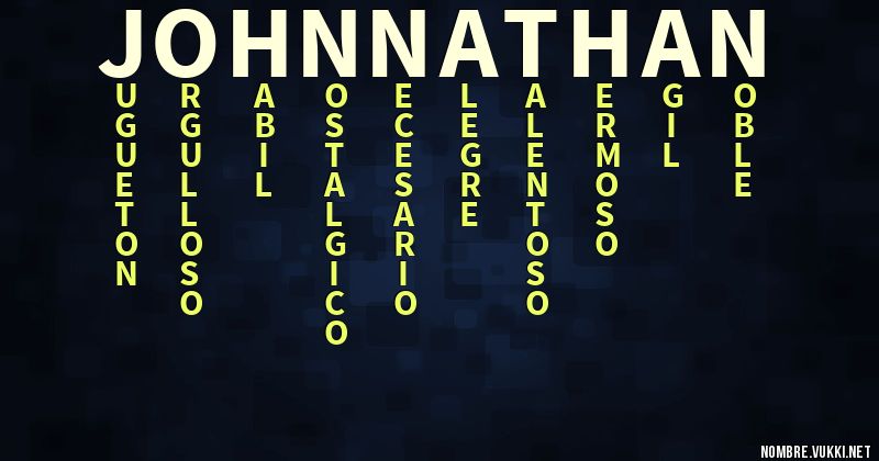 Qué significa johnnathan