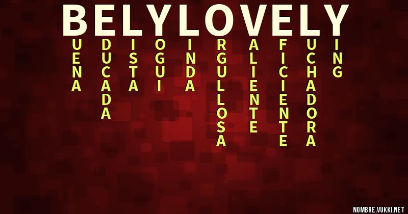 Qué significa belylovely