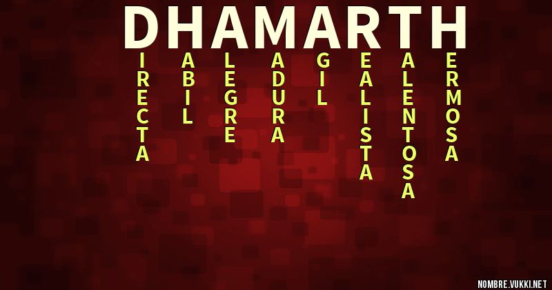 Qué significa dhamarth