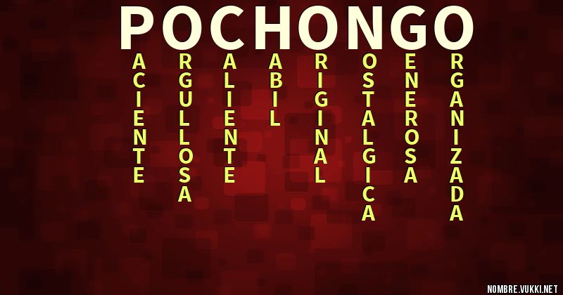 Qué significa pochongo