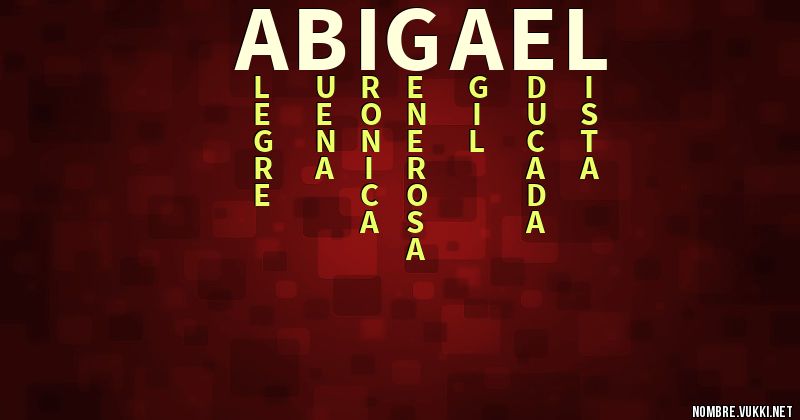 Qué significa abigael