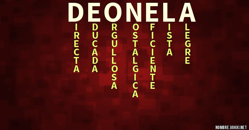 Qué significa deonela