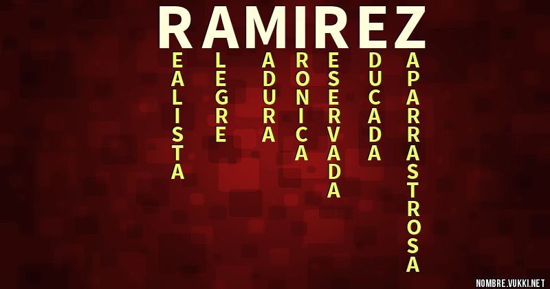 Qué significa ramírez