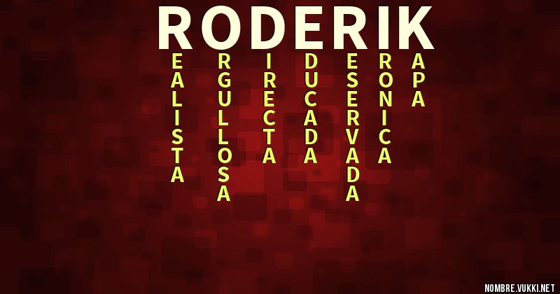 Qué significa roderik