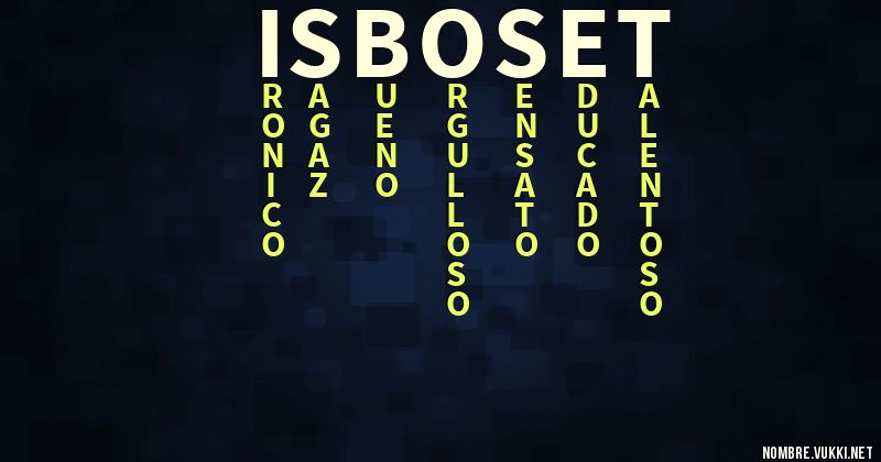 Qué significa isboset