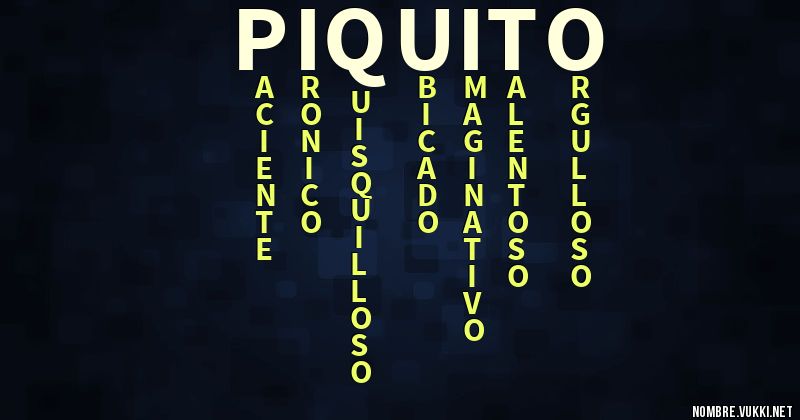 Qué significa piquito