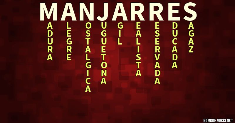 Qué significa manjarres