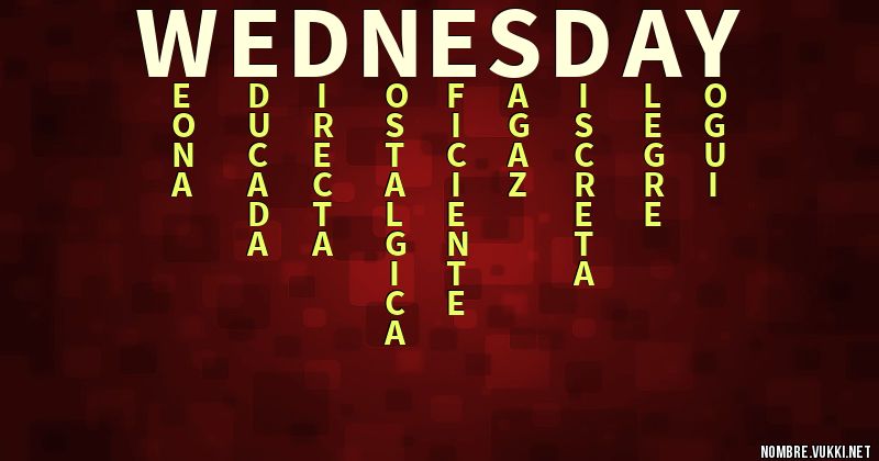 Qué significa wednesday