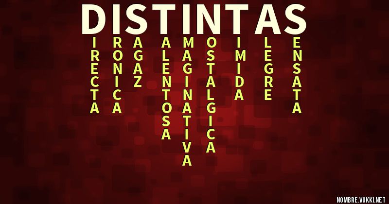 Qué significa distintas