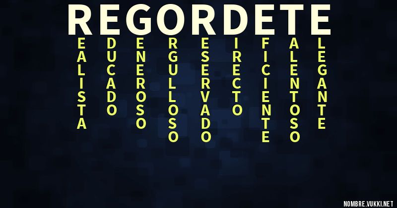 Qué significa regordete