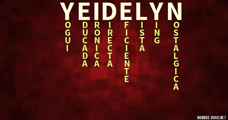 Qué significa yeidelyn