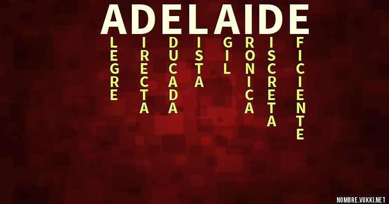 Qué significa adelaide