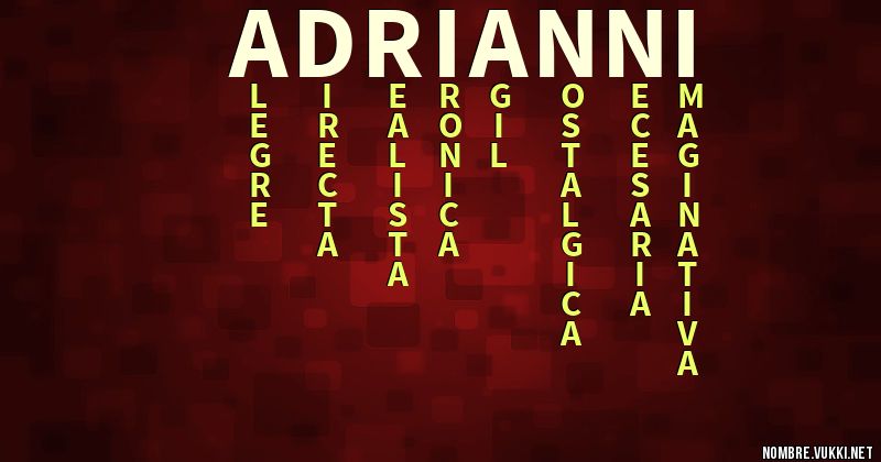 Qué significa adrianni