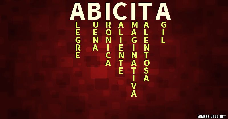 Qué significa abicita