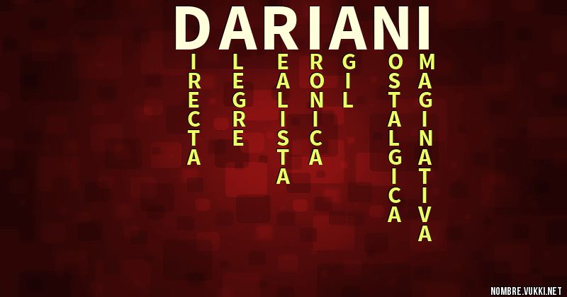 Qué significa dariani