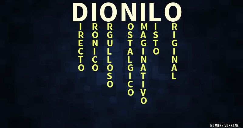 Qué significa dionilo