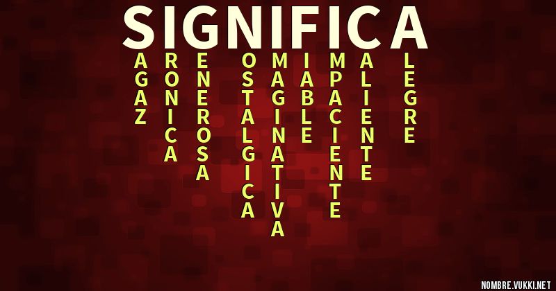 Qué significa significa