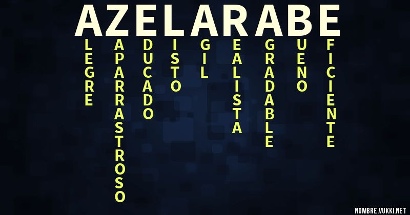 Qué significa azelarabe