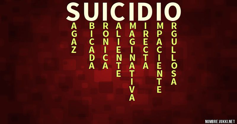 Qué significa suicidio
